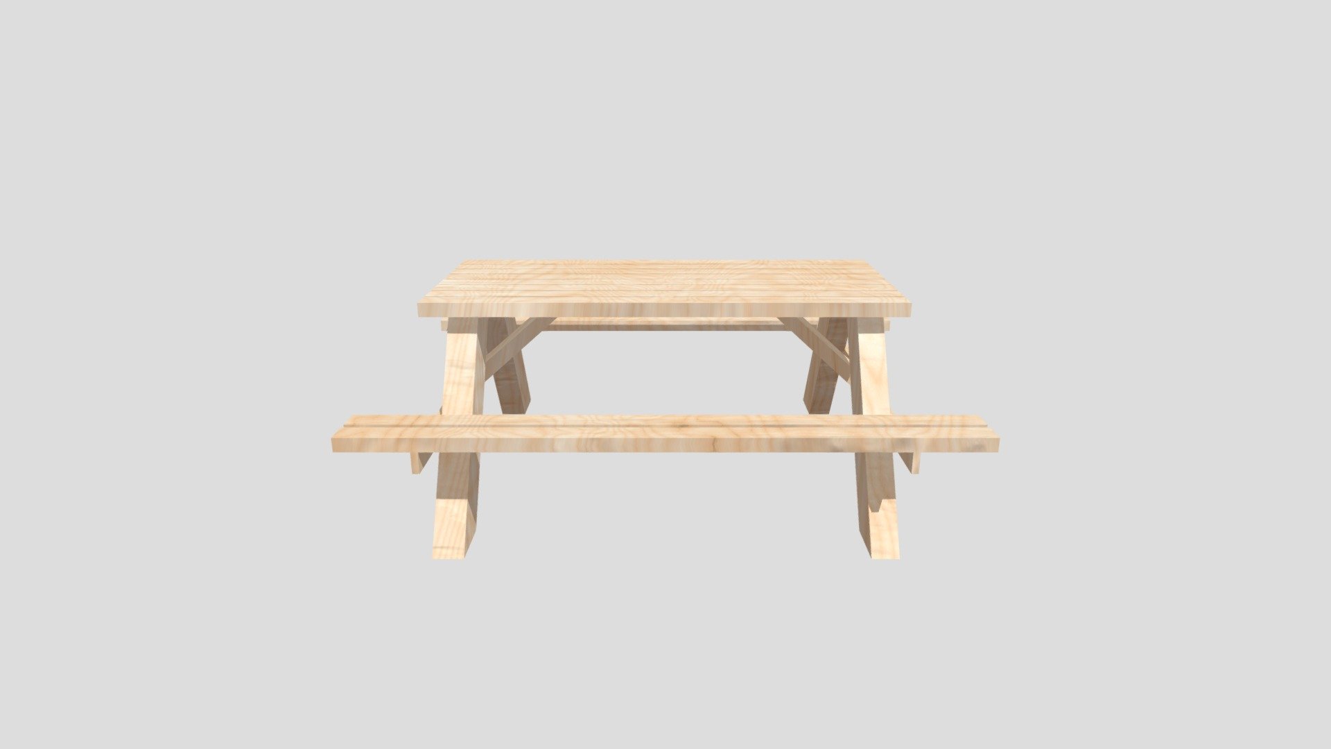 Bench w/ wood texture - Download Free 3D model by GarethD [46036fa ...