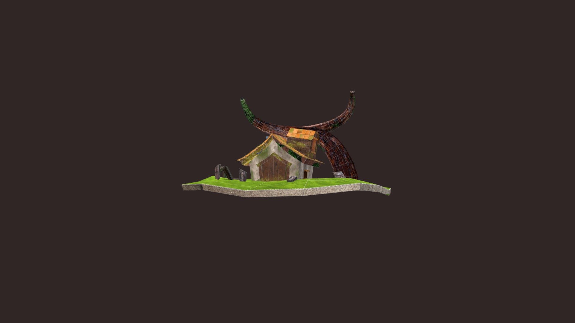 Abandoned Cabin - 3D model by Kevish [4605ec9] - Sketchfab