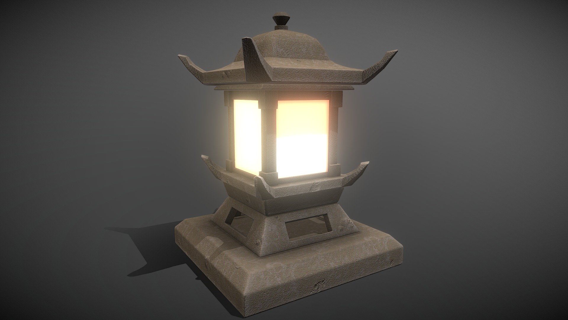 Stone Lantern - Buy Royalty Free 3D model by Zhang Shangbin ...