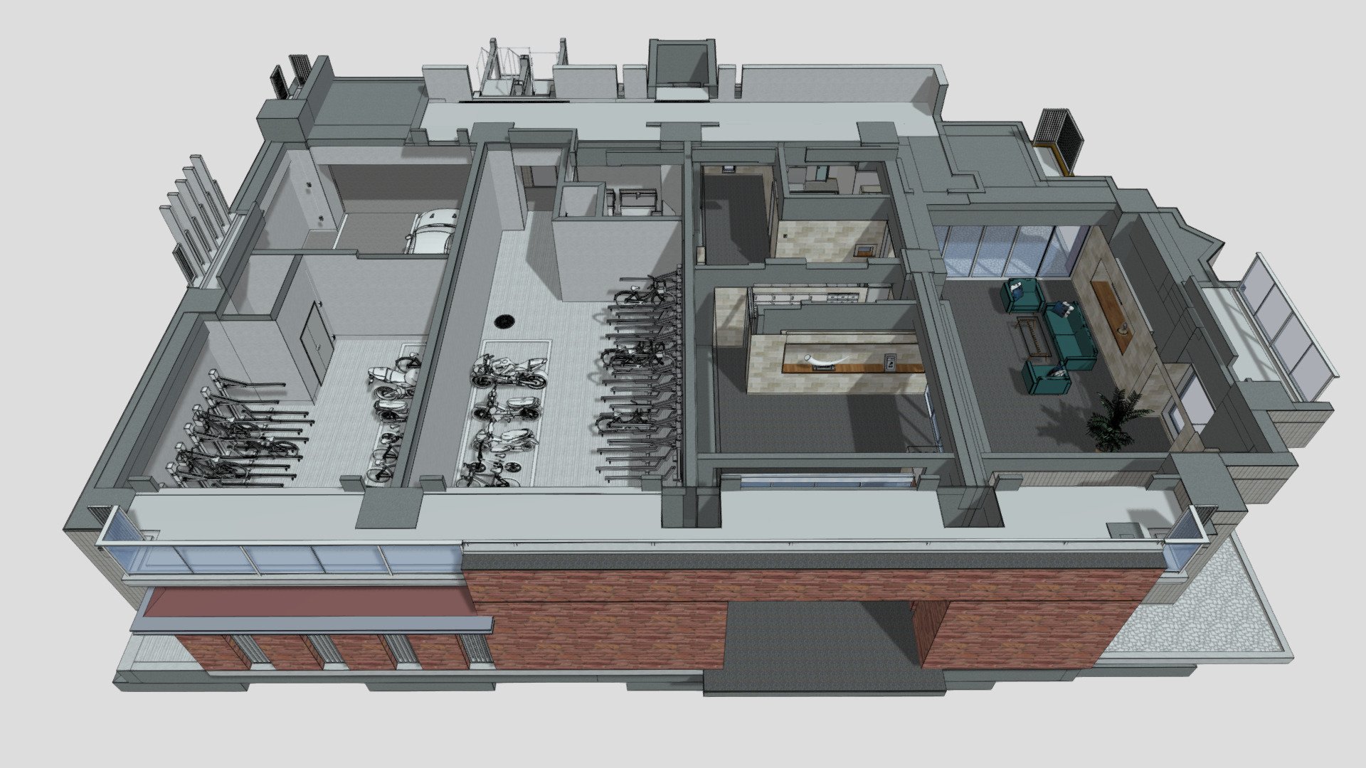 apartment 1 First Floor in japan - Download Free 3D model by makoto_jww [4606db1] - Sketchfab