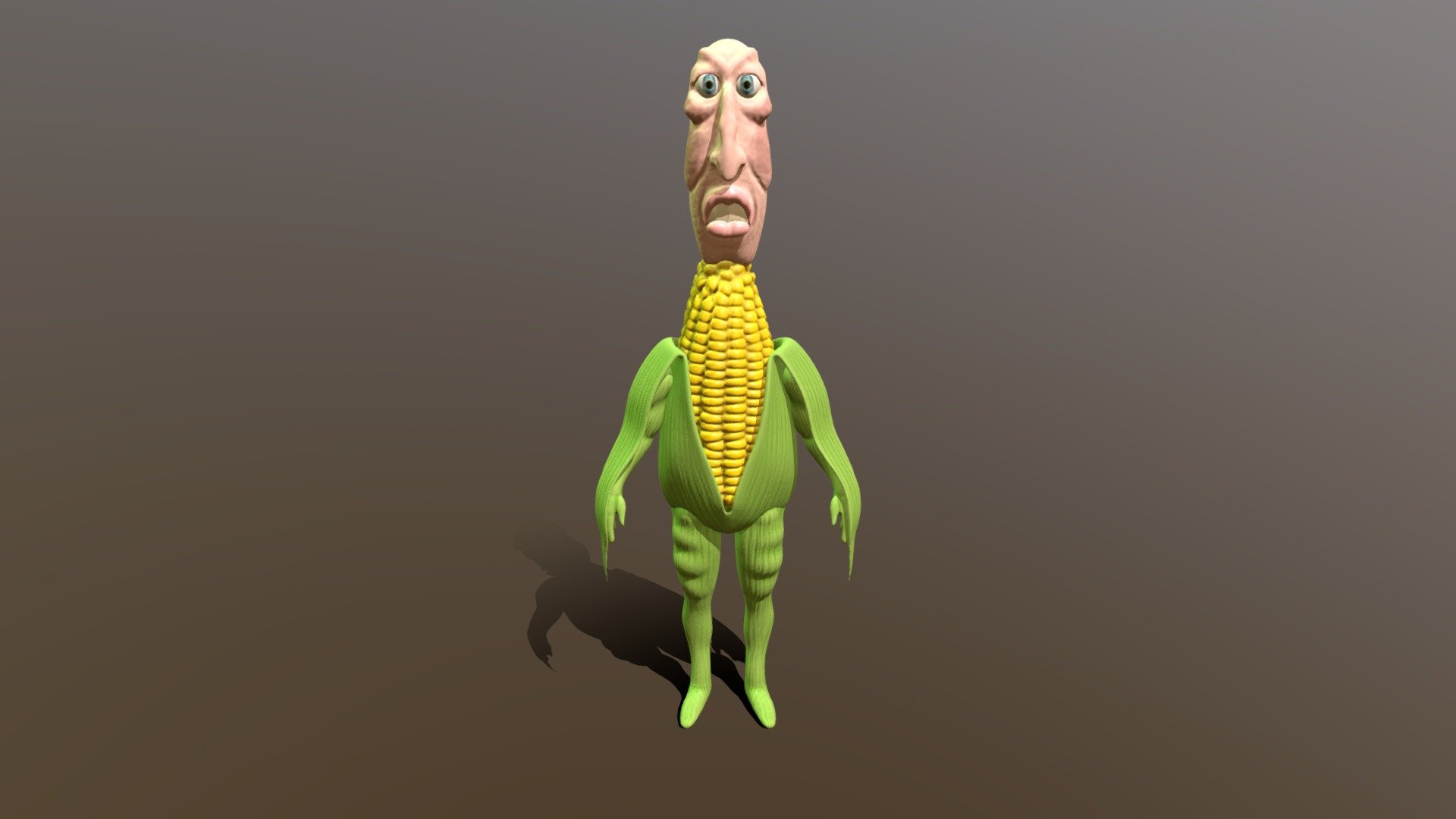 Angry Corn Man (Antique Carnival Costume) - 3D model by alfredbaudisch ...