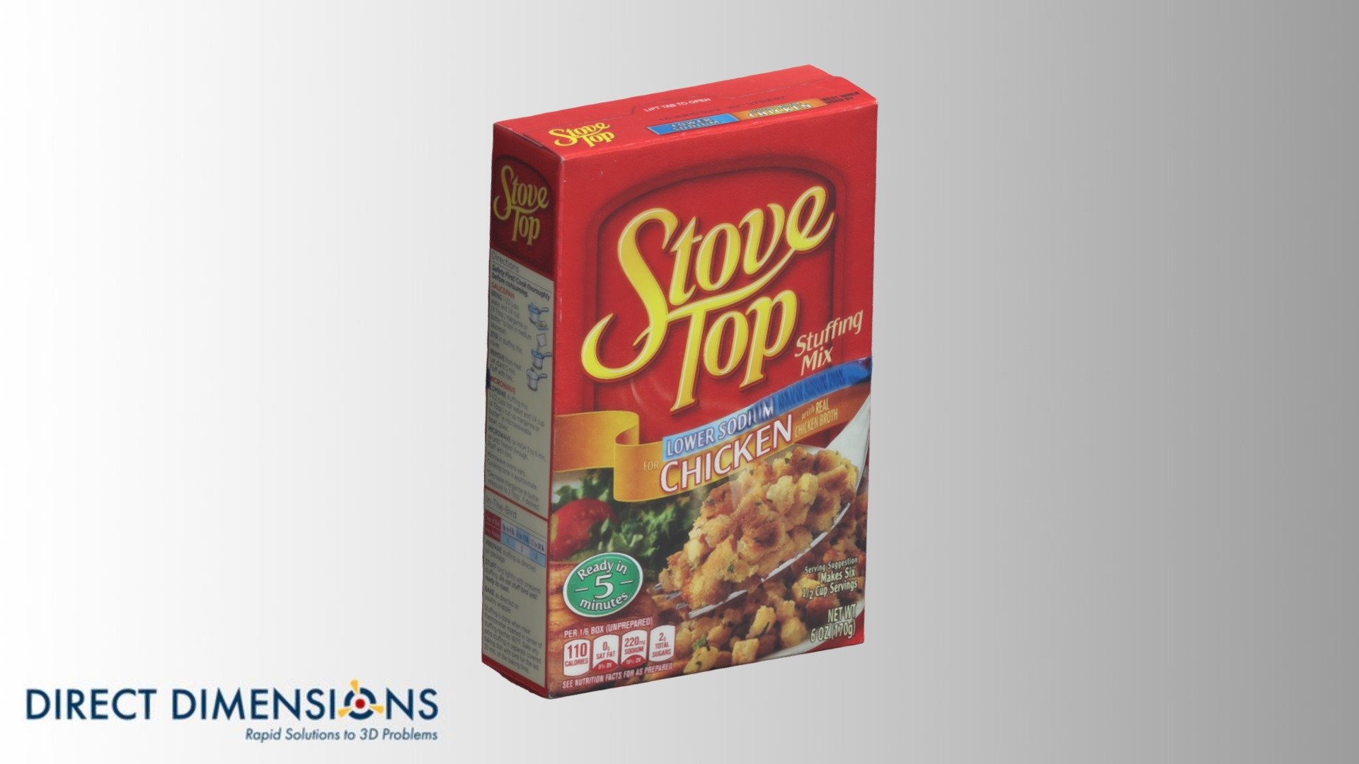 Stove Top Stuffing Box - 3D model by Direct Dimensions (@dirdim ...