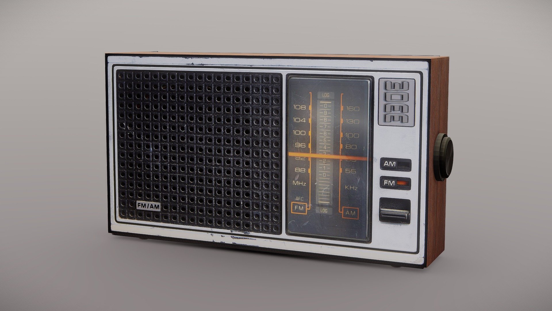 Vintage 70's Portable Radio - Buy Royalty Free 3D model by 3Dee ...