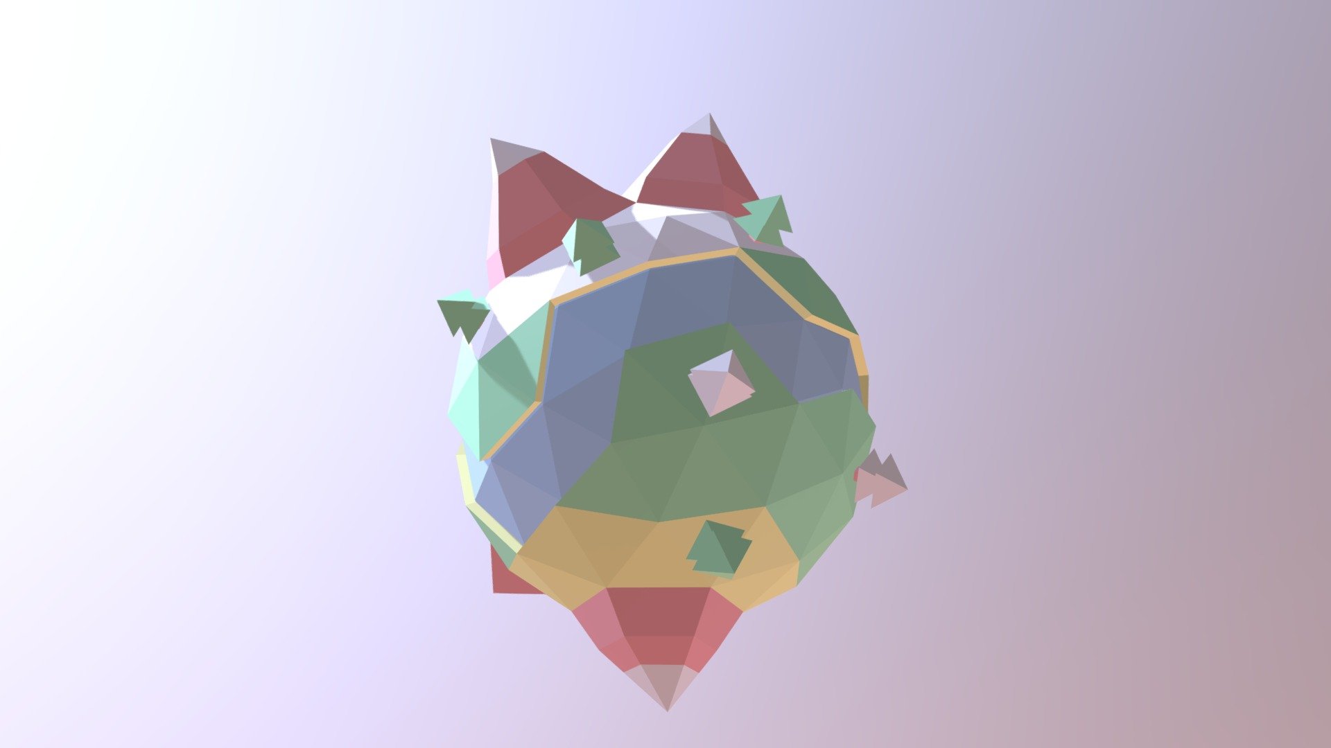 Low Poly Mini Planet (Earth) - 3D model by SrDeWitt1912 [460e5de ...