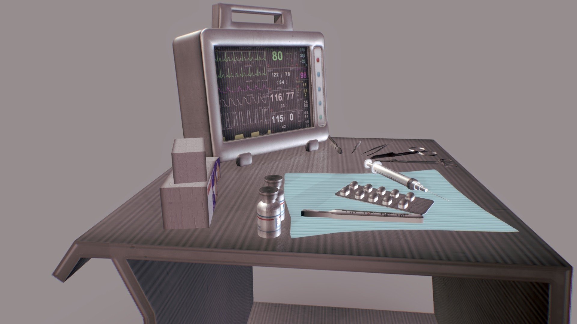 Medical Table - Buy Royalty Free 3D model by USERVIBE (@us3rvib3 ...