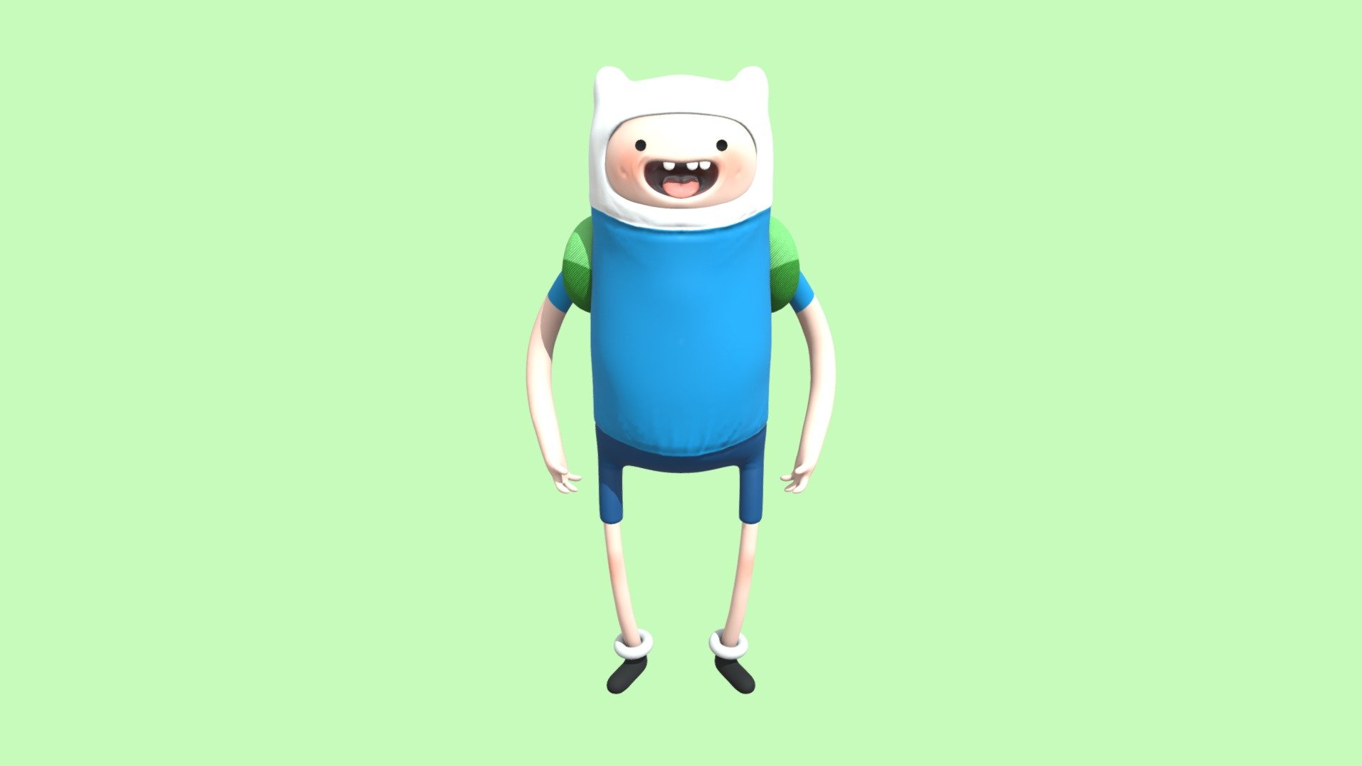 Finn - Adventure Time - 3D model by BrendaDavinci [4612f84] - Sketchfab