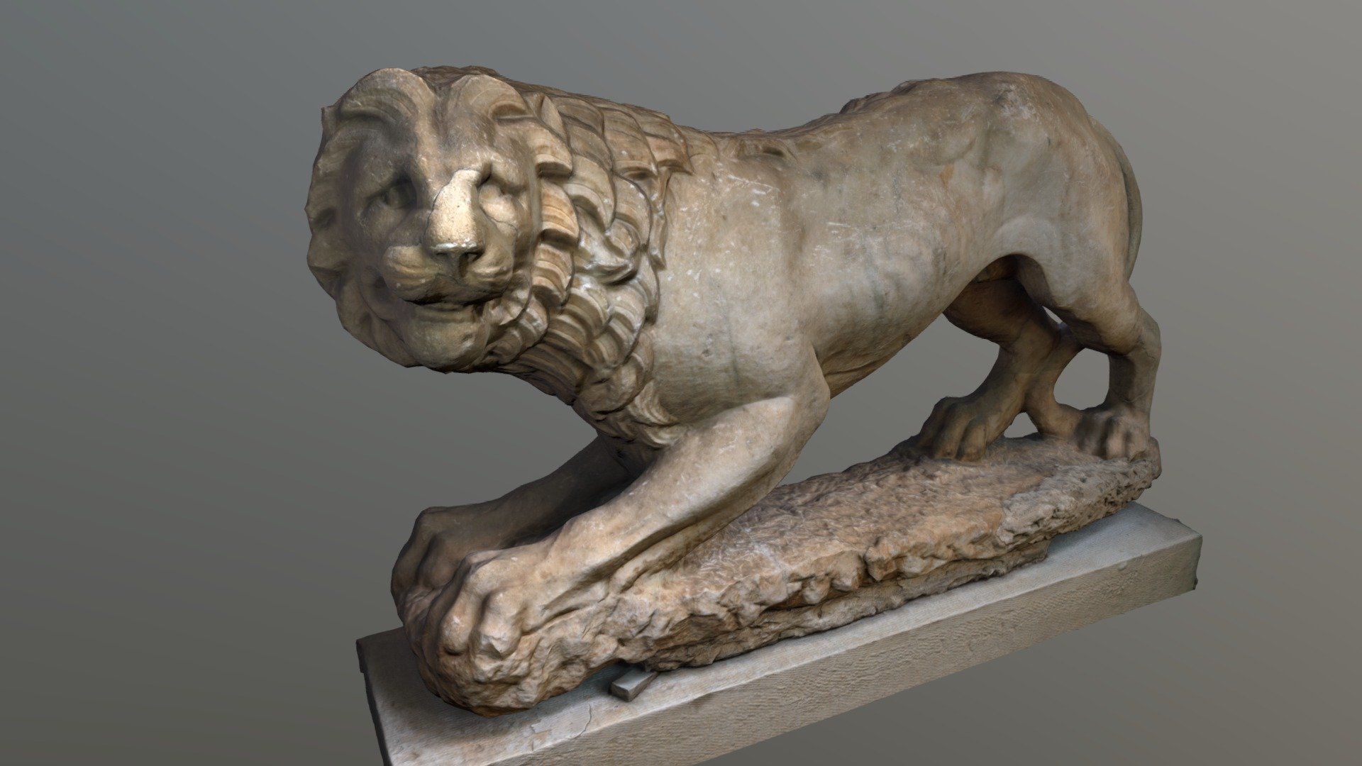 Funerary lion, Archeological Museum of Greece - 3D model by Andrej ...