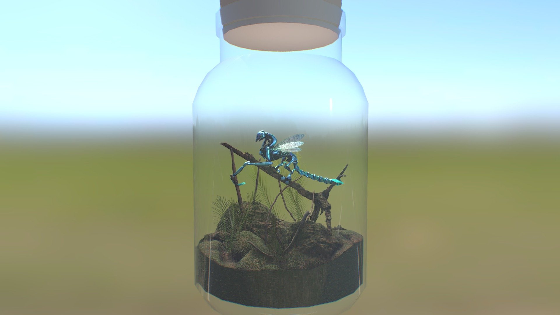 Insect Dragon in a jar - 3D model by Becca3D [4616e78] - Sketchfab