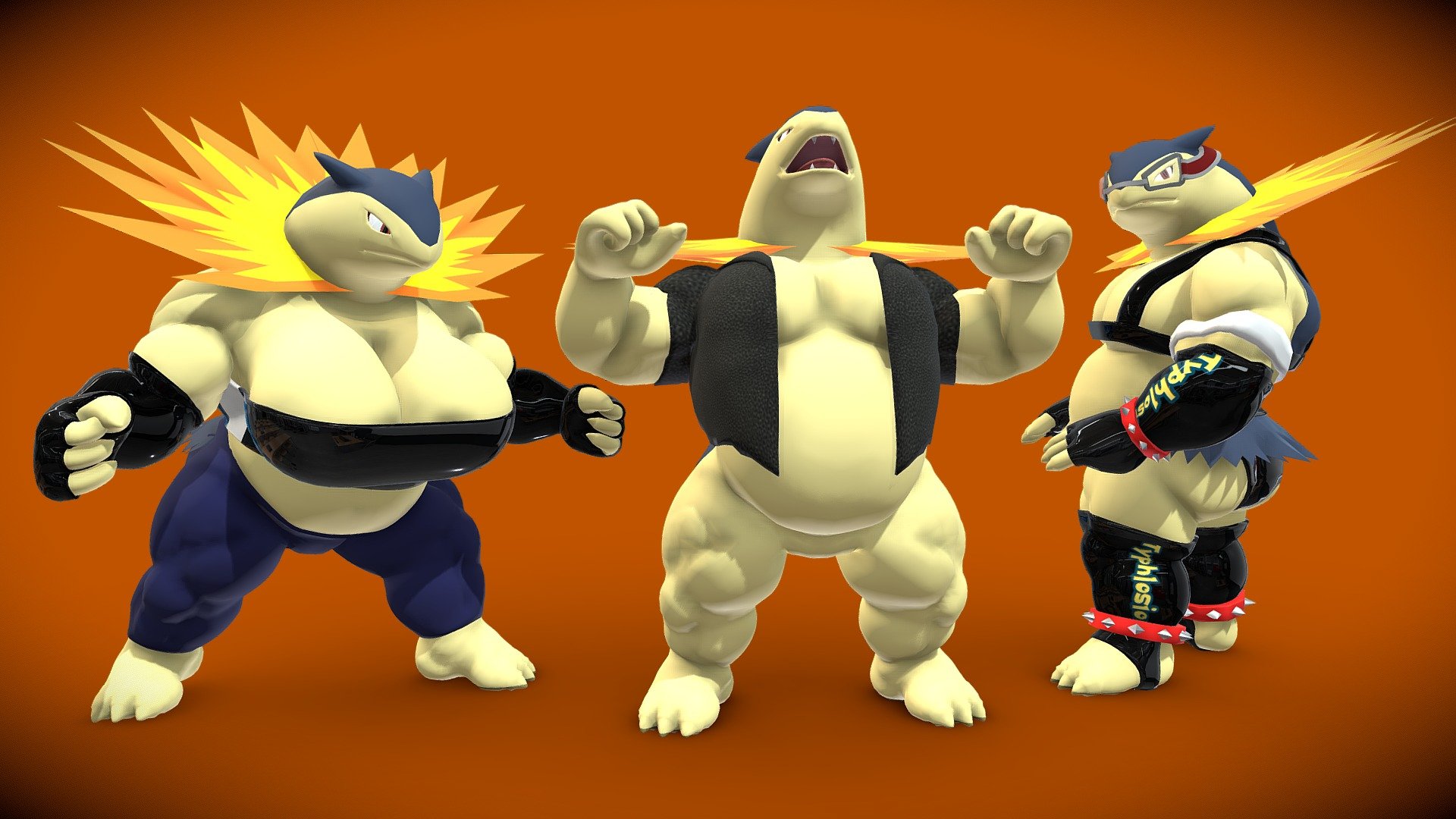 KM Typhlosion - Download Free 3D model by irongut1 [4619093] - Sketchfab