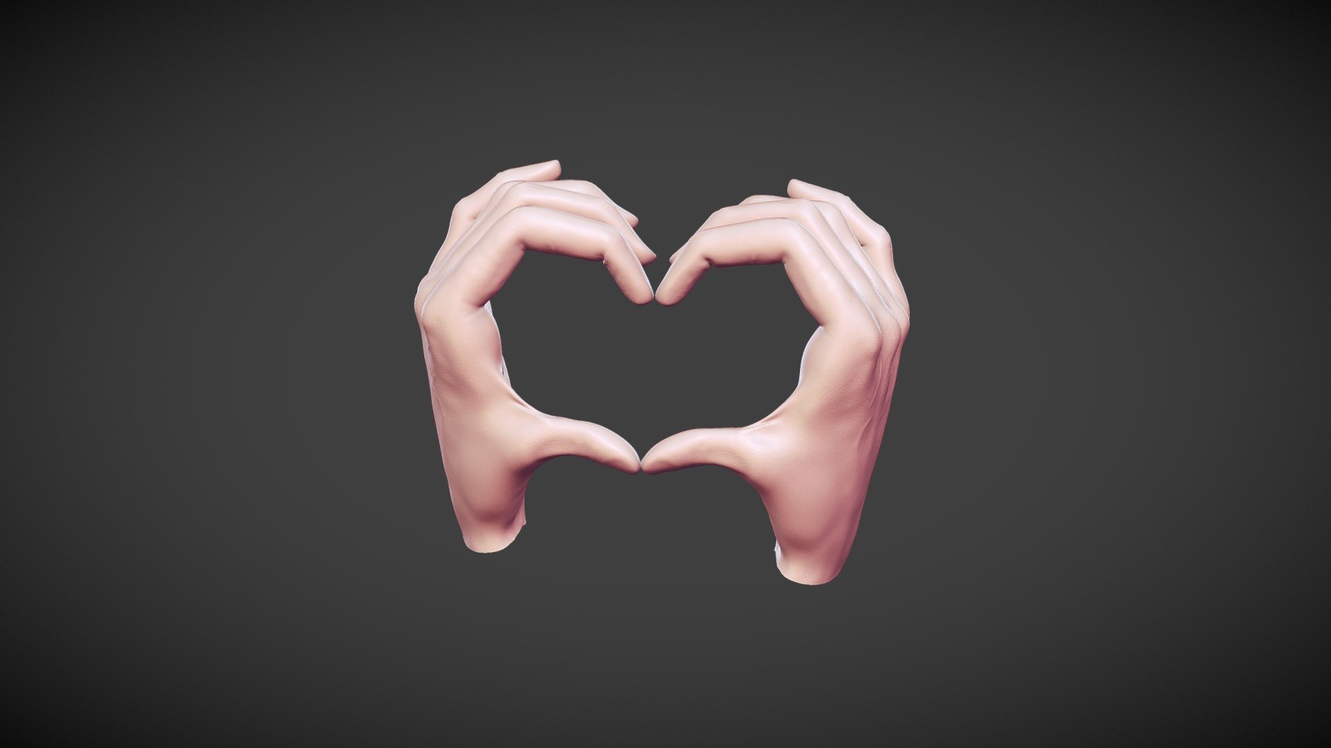 Heart-Shaped Hands / Sculptjanuary19_Day17 - 3D model by emilerozenthal ...