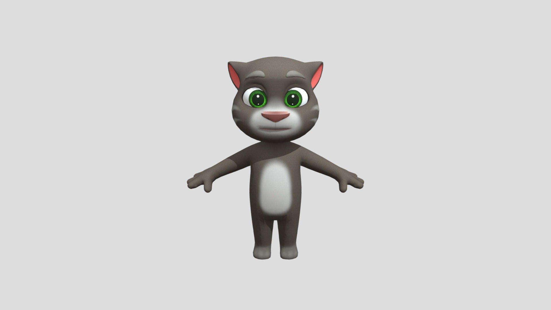 My Talking Tom The Classics (Tom) - Download Free 3D model by x8374199 ...