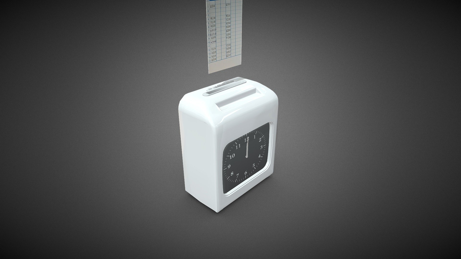 Time card Machine in Japanese office - 3D model by myuon [461df56 ...