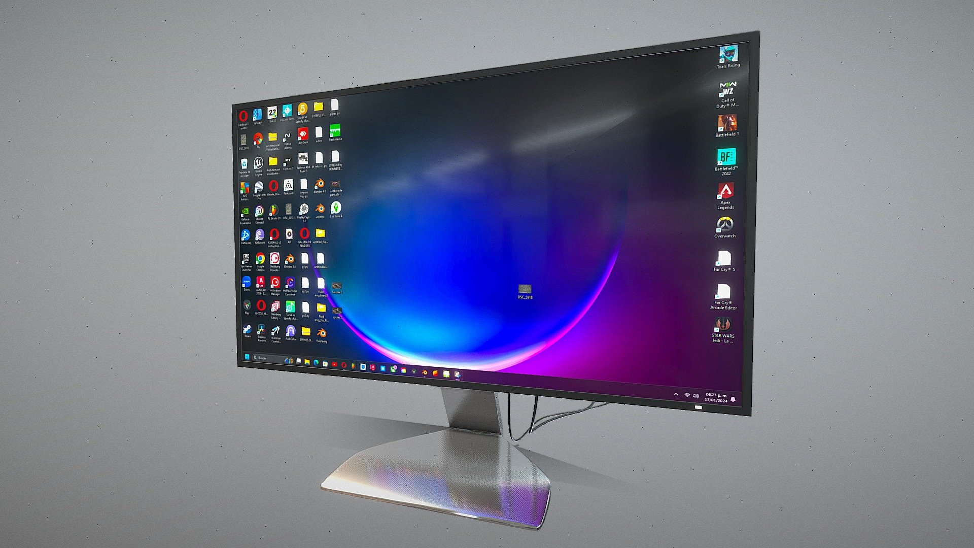 PC MONITOR HP 27 INCH - Buy Royalty Free 3D model by a.ariaszorrilla ...