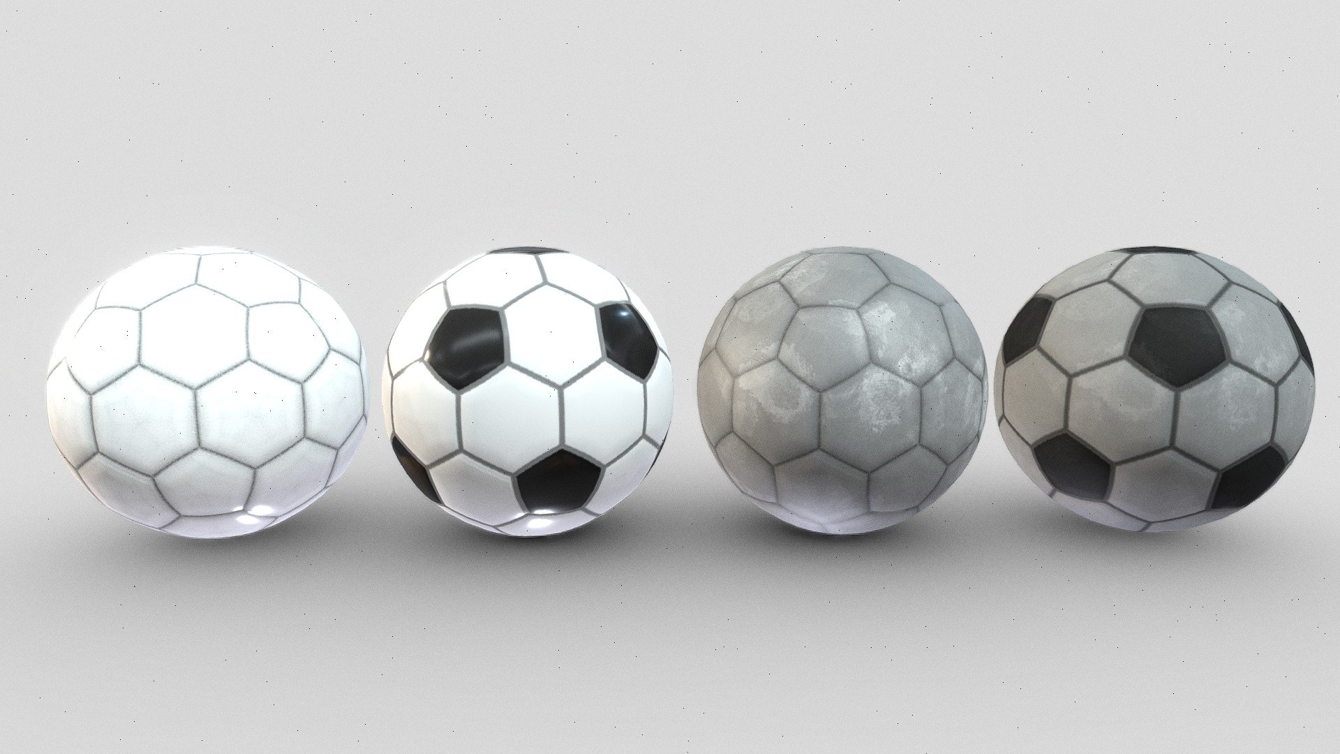 Low Poly Soccer Balls Pack - Blender Model - Download Free 3D model by ...