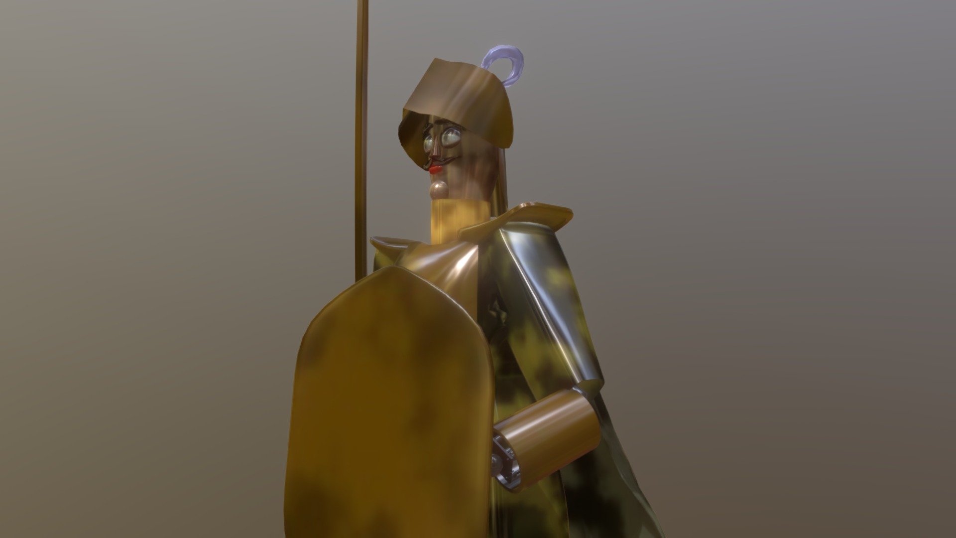 WoodenBot Knight - 3D model by Fedriz Marini (@Fedriz_Marini) [461fc30 ...