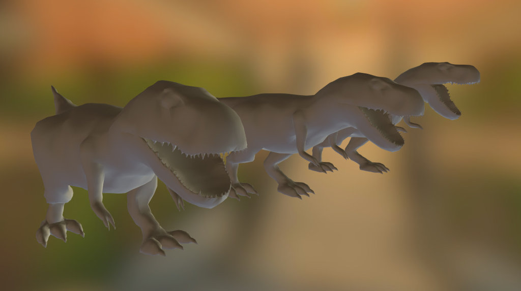 Trex Walking, Idle, Bite Animation - 3D model by El Magnifico ...