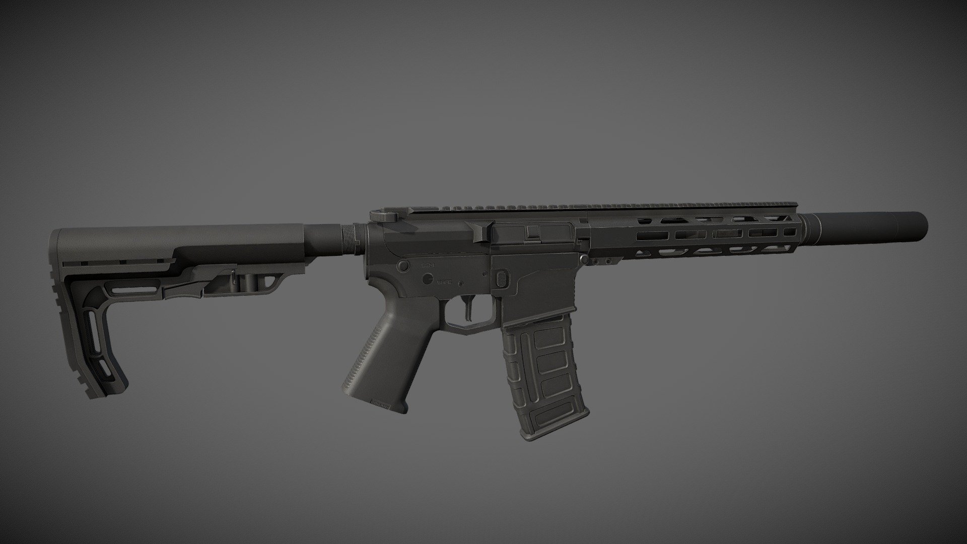 AR-15 (game ready) - Download Free 3D model by IVA (@dxmhl) [4620d29 ...