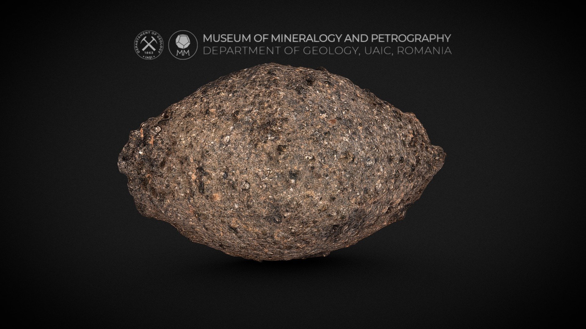 V is for Volcanic bomb - 3D model by Museum of Mineralogy and ...