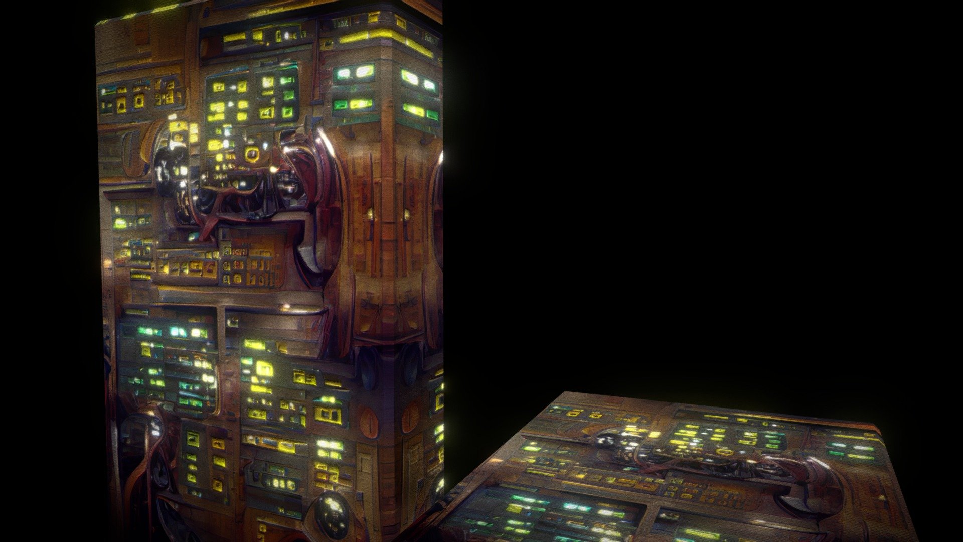 Steampunk Panel control - 3D model by klrxyz [4624ed4] - Sketchfab