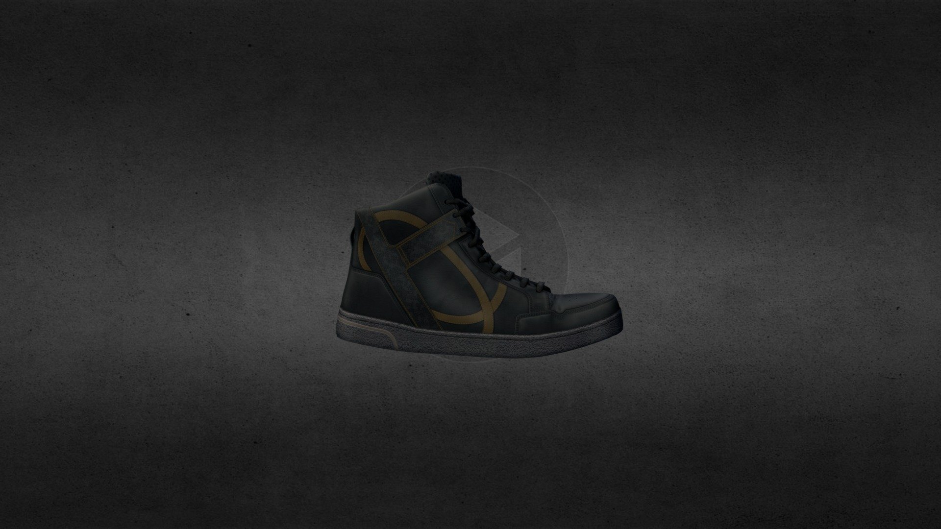 High Top Sneaker - 3D model by myvegancookbook [46262b3] - Sketchfab