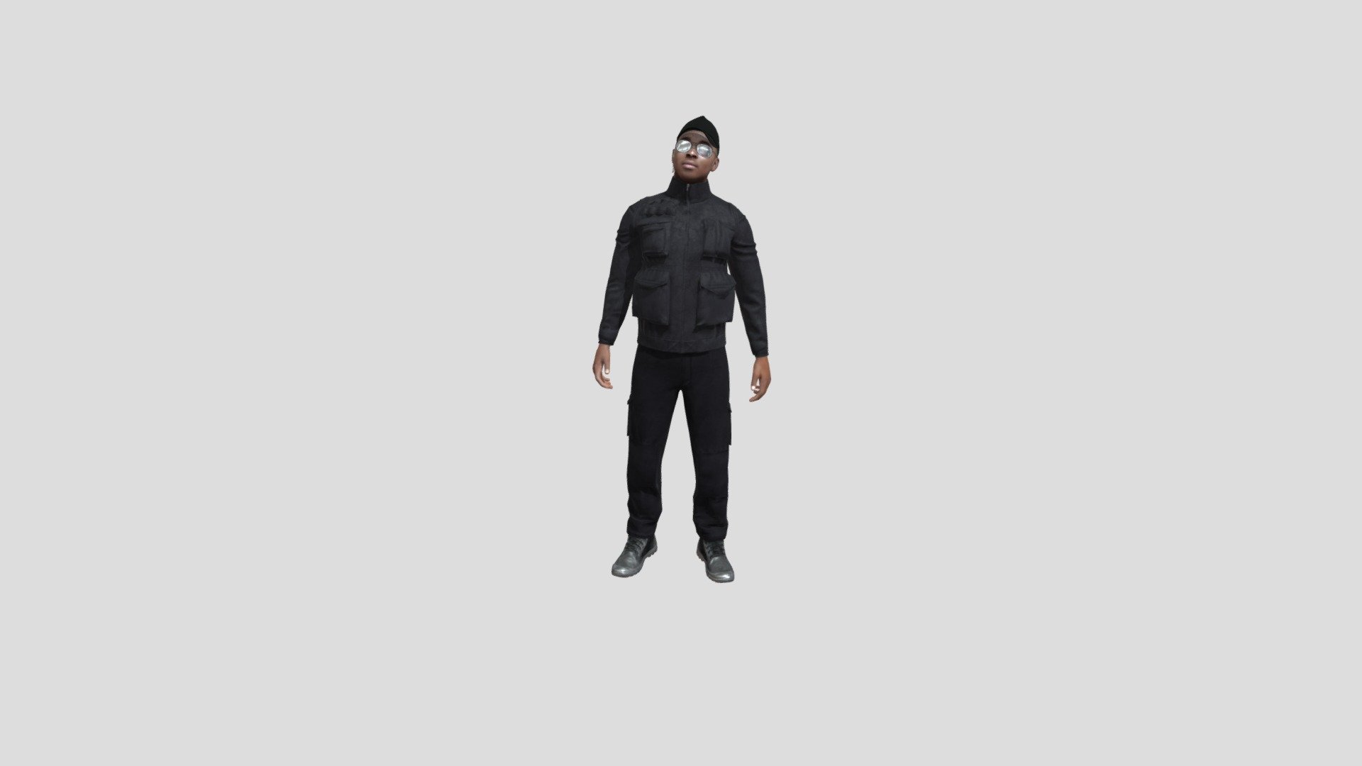Man Happy Idle - Download Free 3D model by Decentralized ...