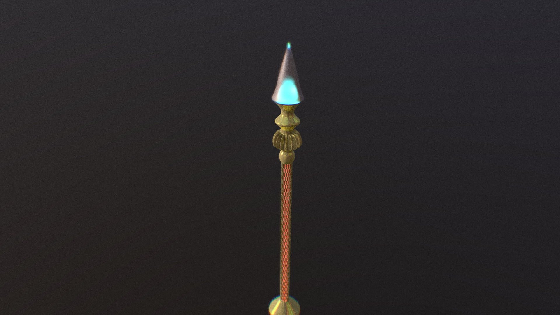 Staff - 3D model by R A I J I N (@KaminariAkash) [4628830] - Sketchfab