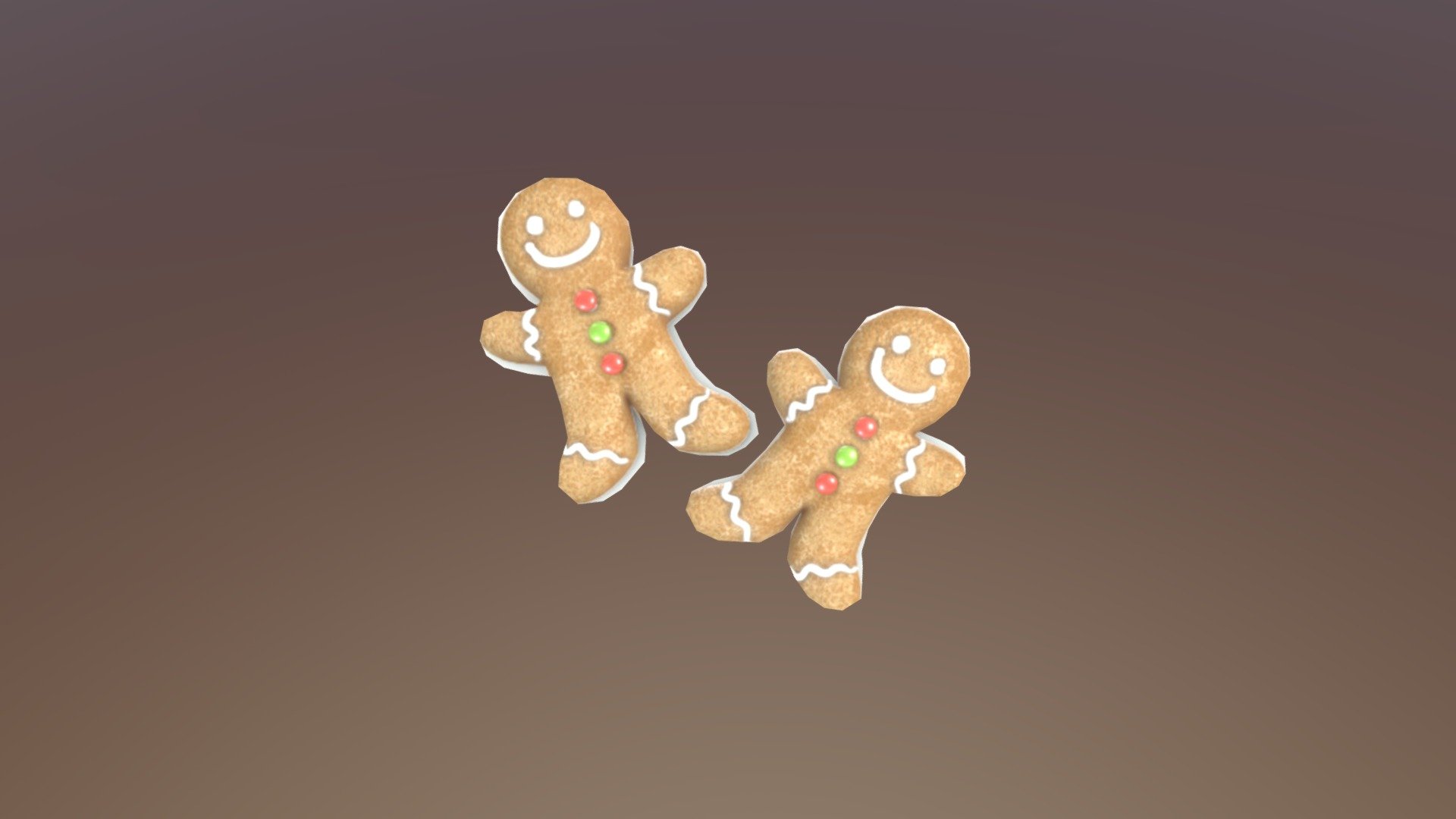 264_ Two Gingerbread Man's - Download Free 3D model by acharlie2019 ...