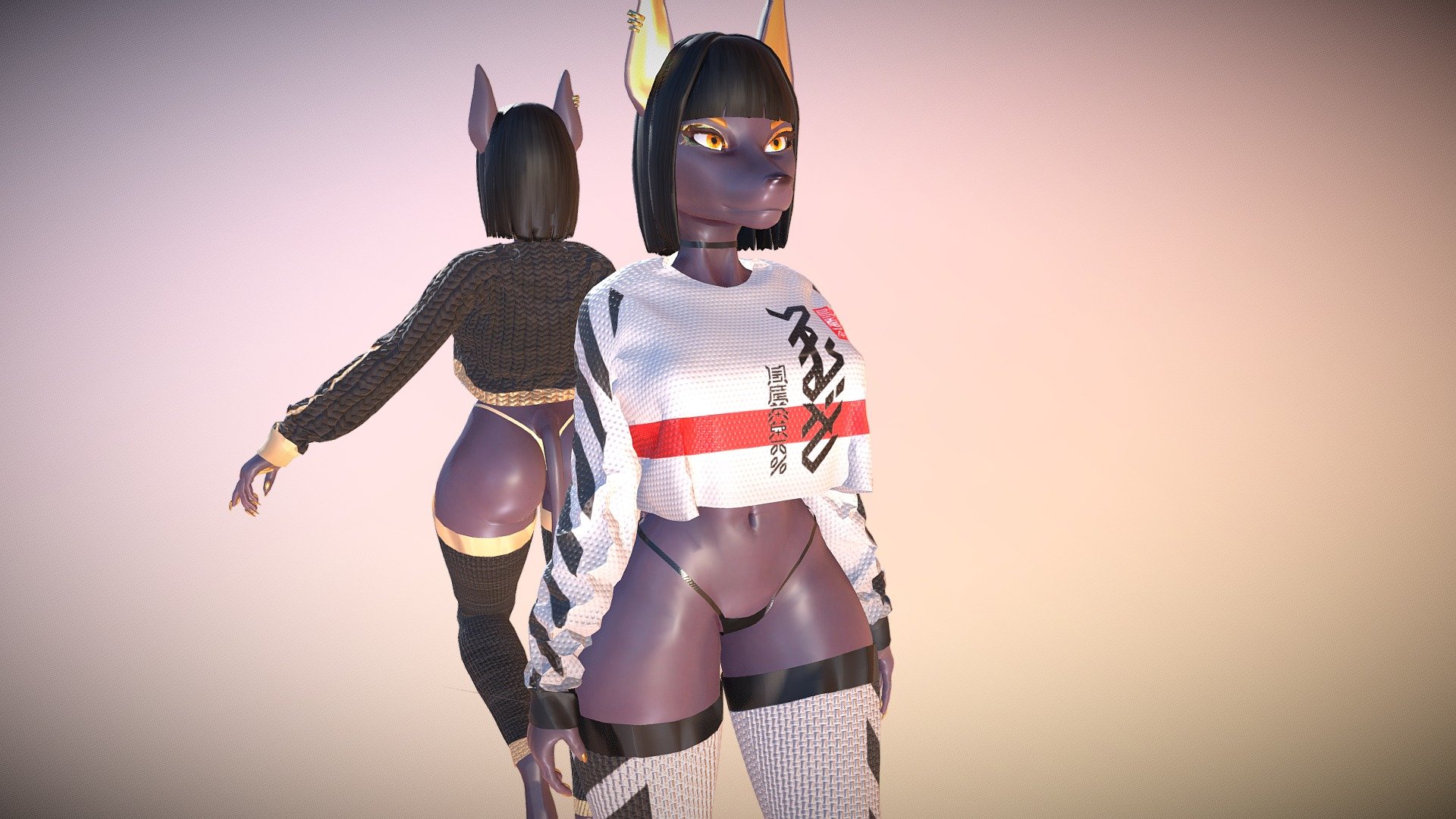 Anubis ~ VRChat Avatar ~ Outfit Set 1 - 3D model by Yawuu [462b770] - Sketchfab