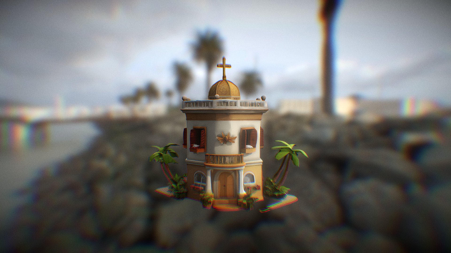 Tropical small church 1 - Download Free 3D model by Pyramidas [462bc22 ...