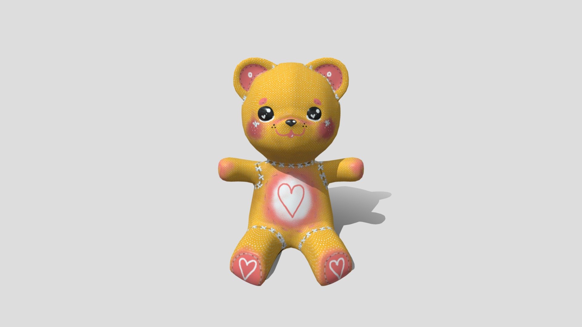 teddy bear hero object - Download Free 3D model by Mae (@BitterPearl ...