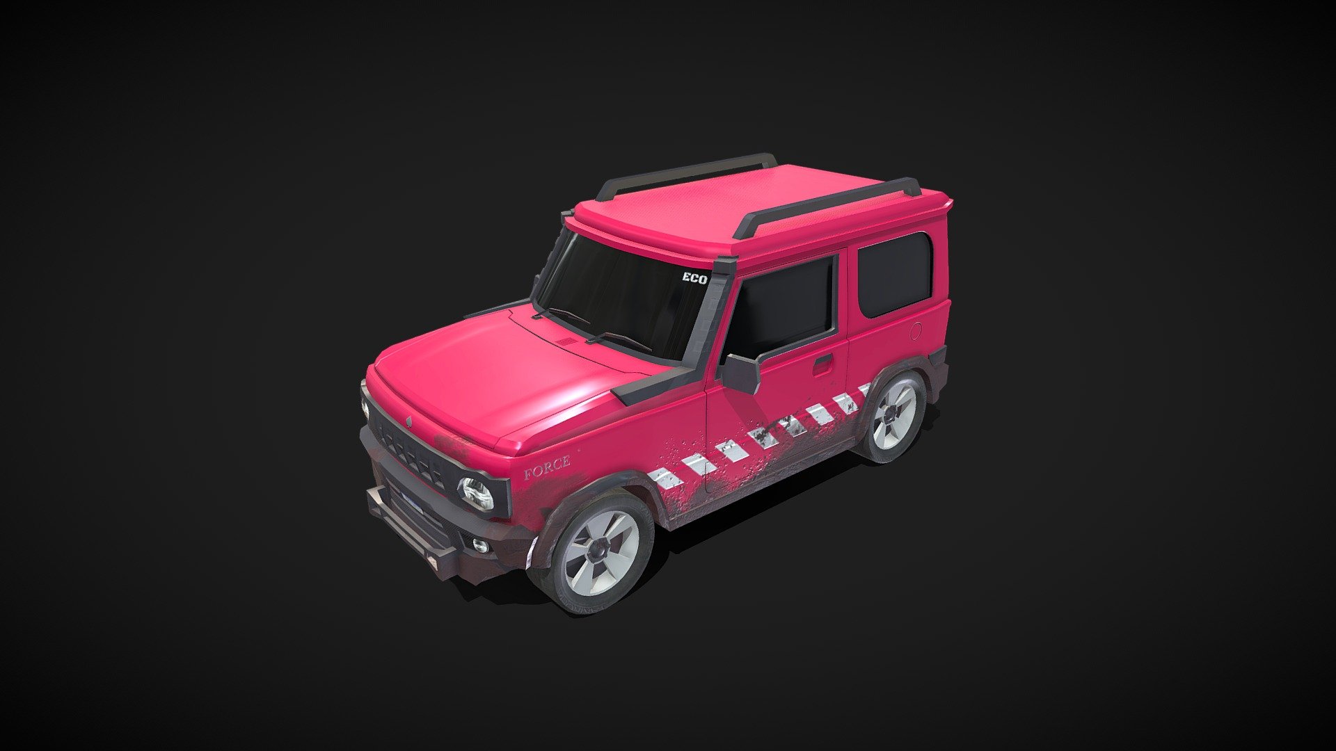 Carro rosa - 3D model by eriklys [462f389] - Sketchfab