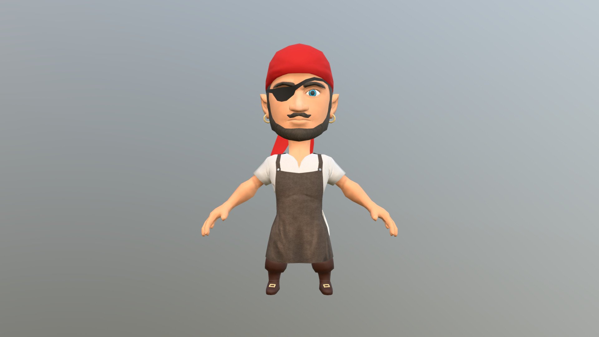 Pirate Blacksmith - 3D model by VIAdvena (@hard3d) [4630bac] - Sketchfab