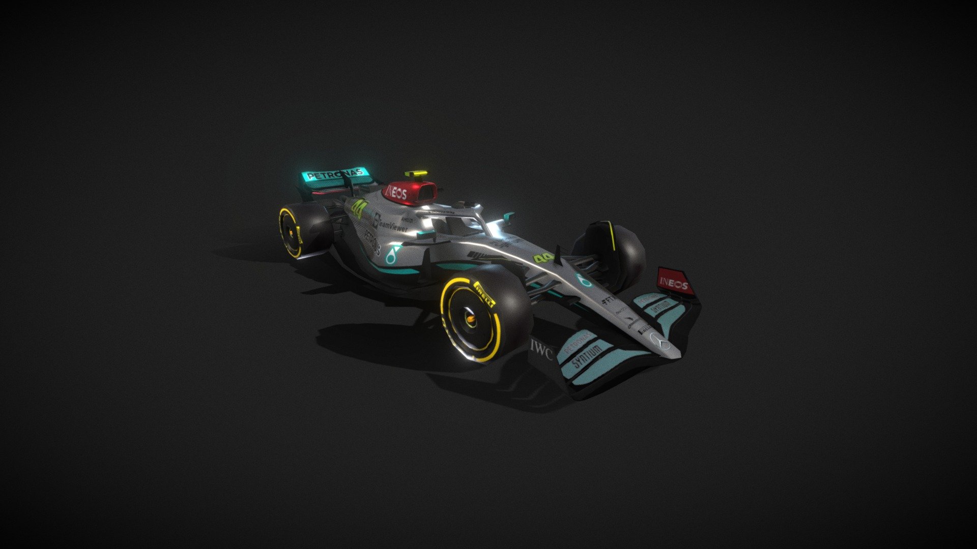 F1 Petronas AMG Mercedes 2022 - Low Poly - 3D model by diime02 [4633540 ...