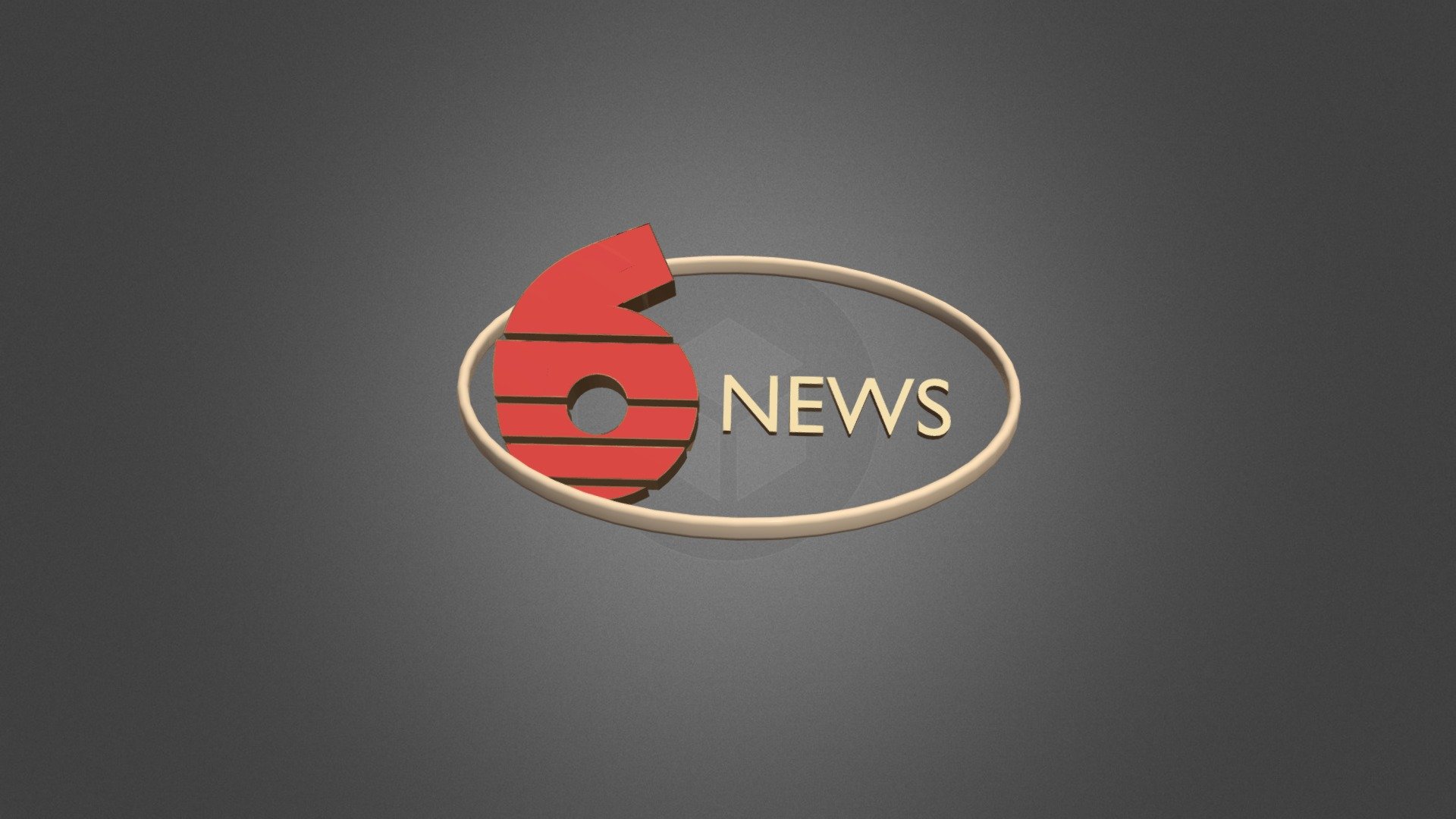 TV6 3D logo - 3D model by neilos [4634a6d] - Sketchfab
