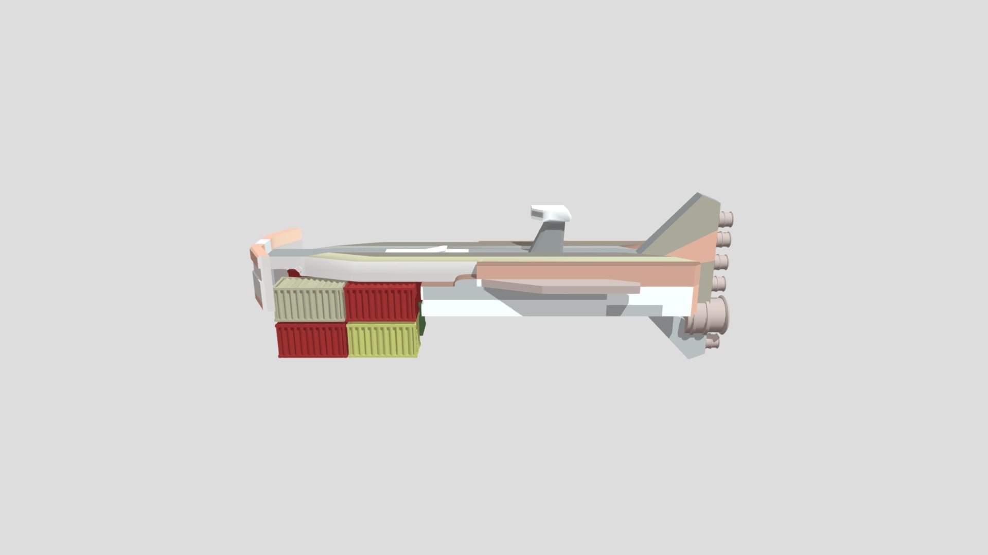 Hammer Head Ship - 3D model by fiachra_mc [46359af] - Sketchfab