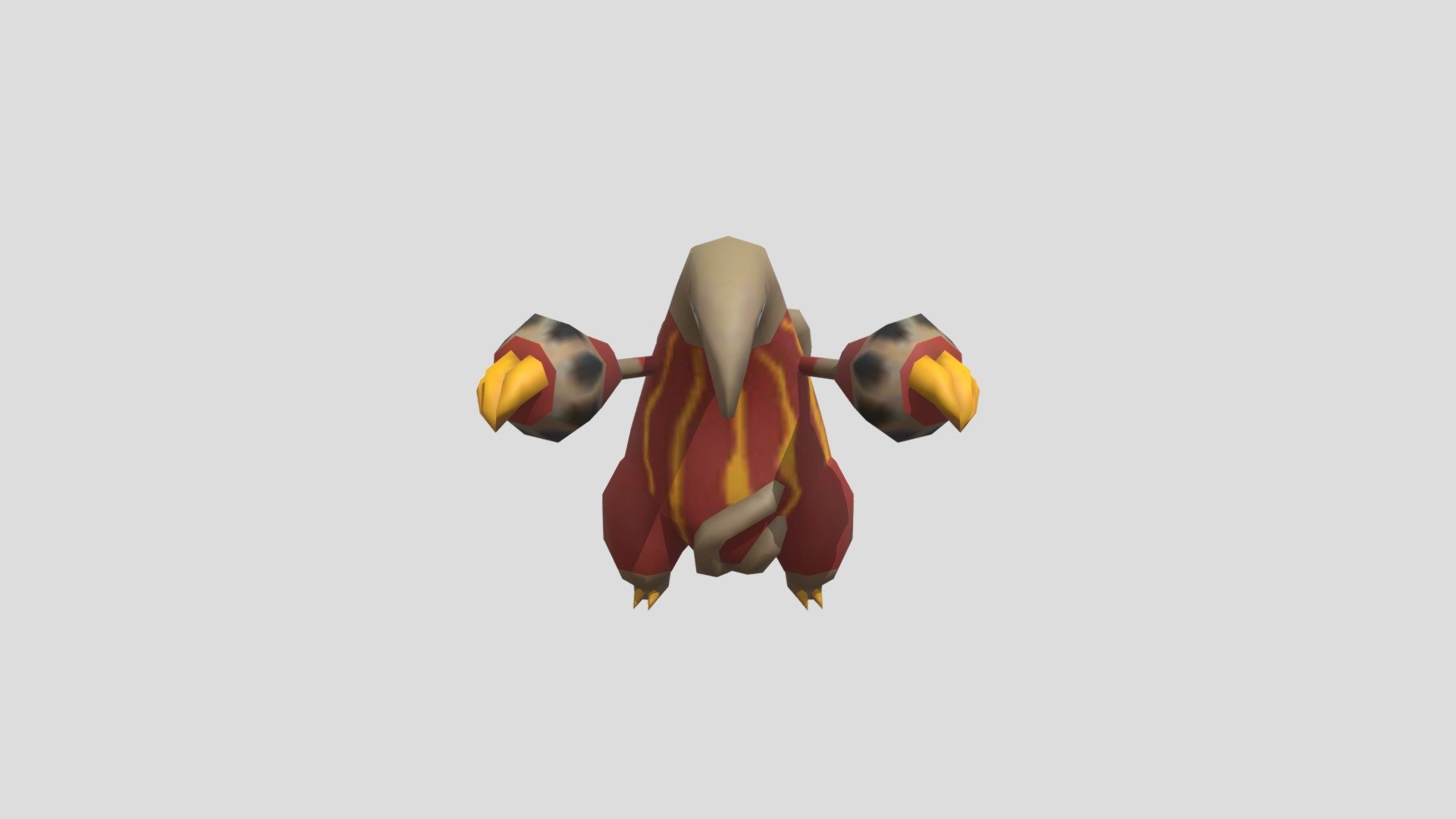 3DS - Pokemon Super Mystery Dungeon - 631 Heatmo - 3D model by ...