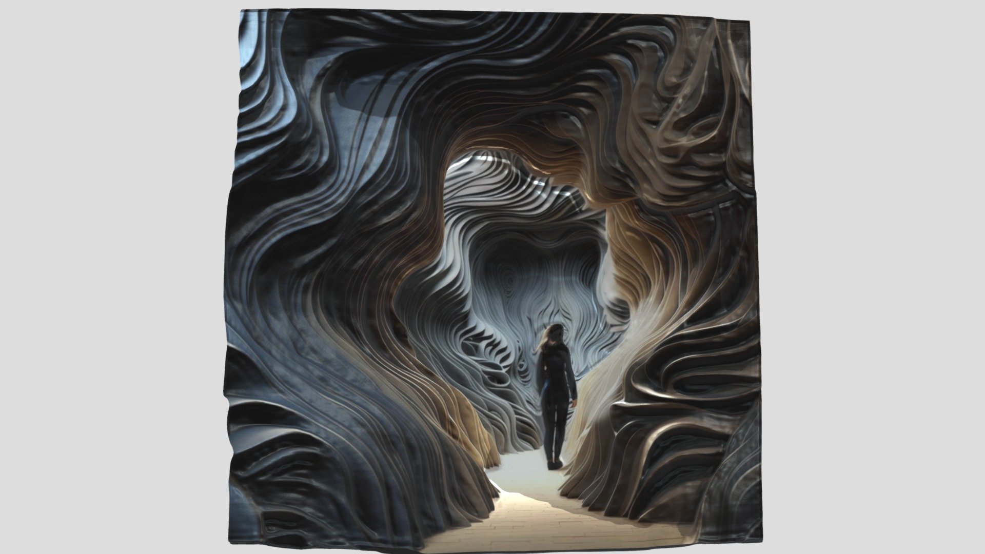 PaperCave - 3D model by hasoevo [46373e4] - Sketchfab