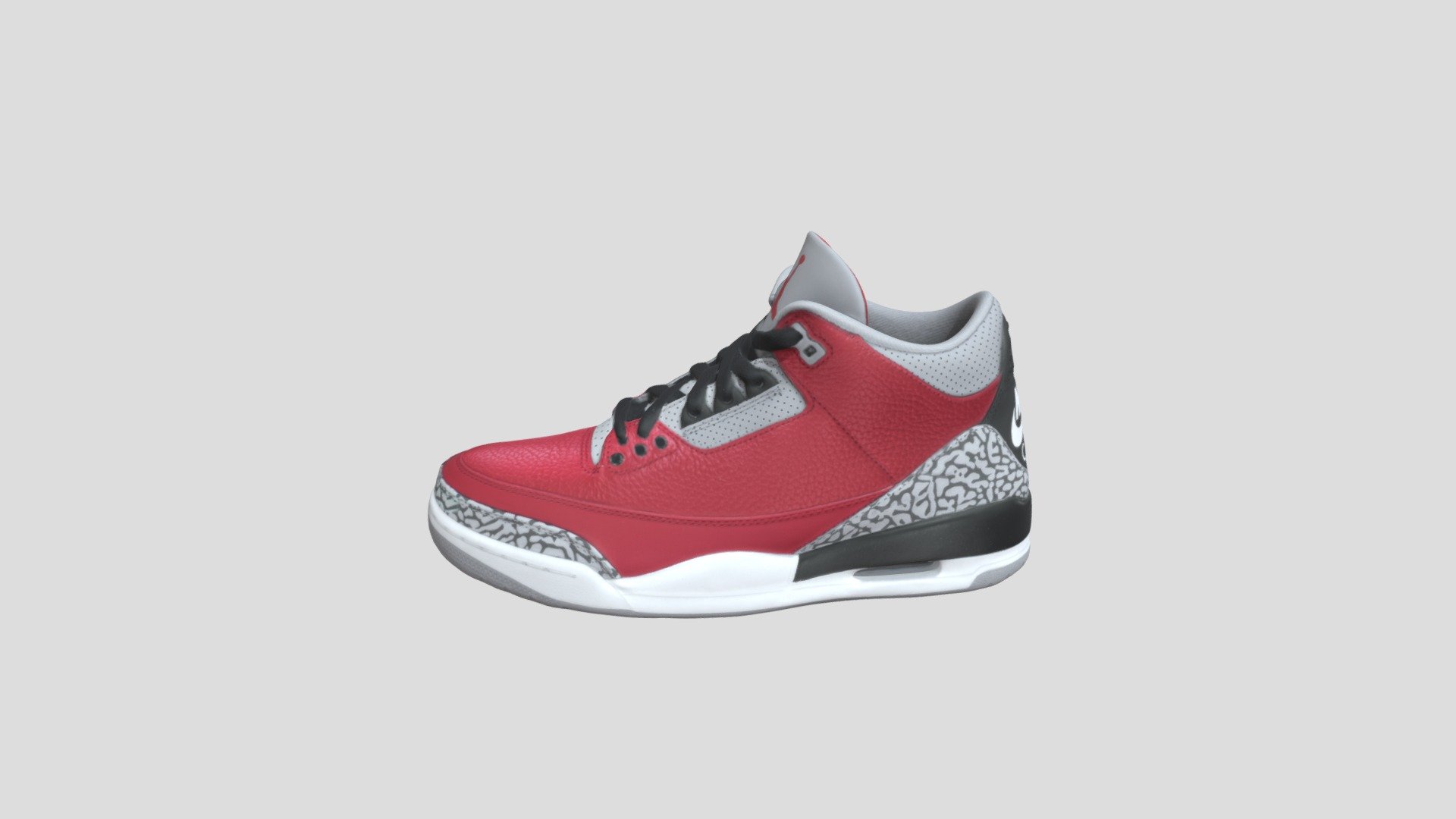 Air Jordan 3 SE “NIKE CHI” 红水泥 芝加哥_CU2277-600 - Buy Royalty Free 3D ...