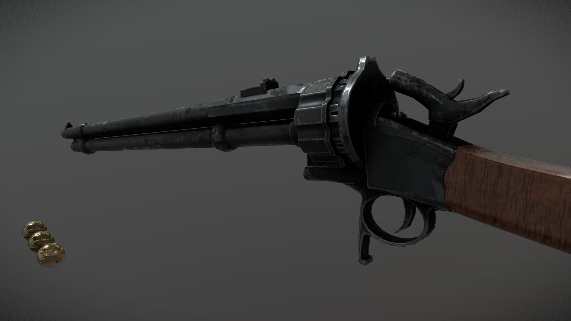 Revolver Carbine - Download Free 3D model by daniel_marsovich (@danmars ...