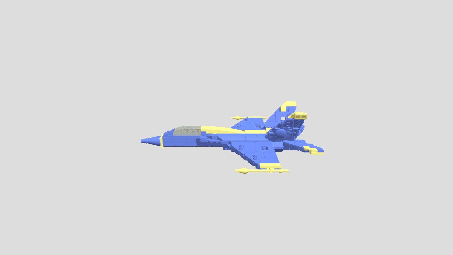 F/A - 18 Super Hornet Blue Angels LEGO MOC - Download Free 3D model by ...