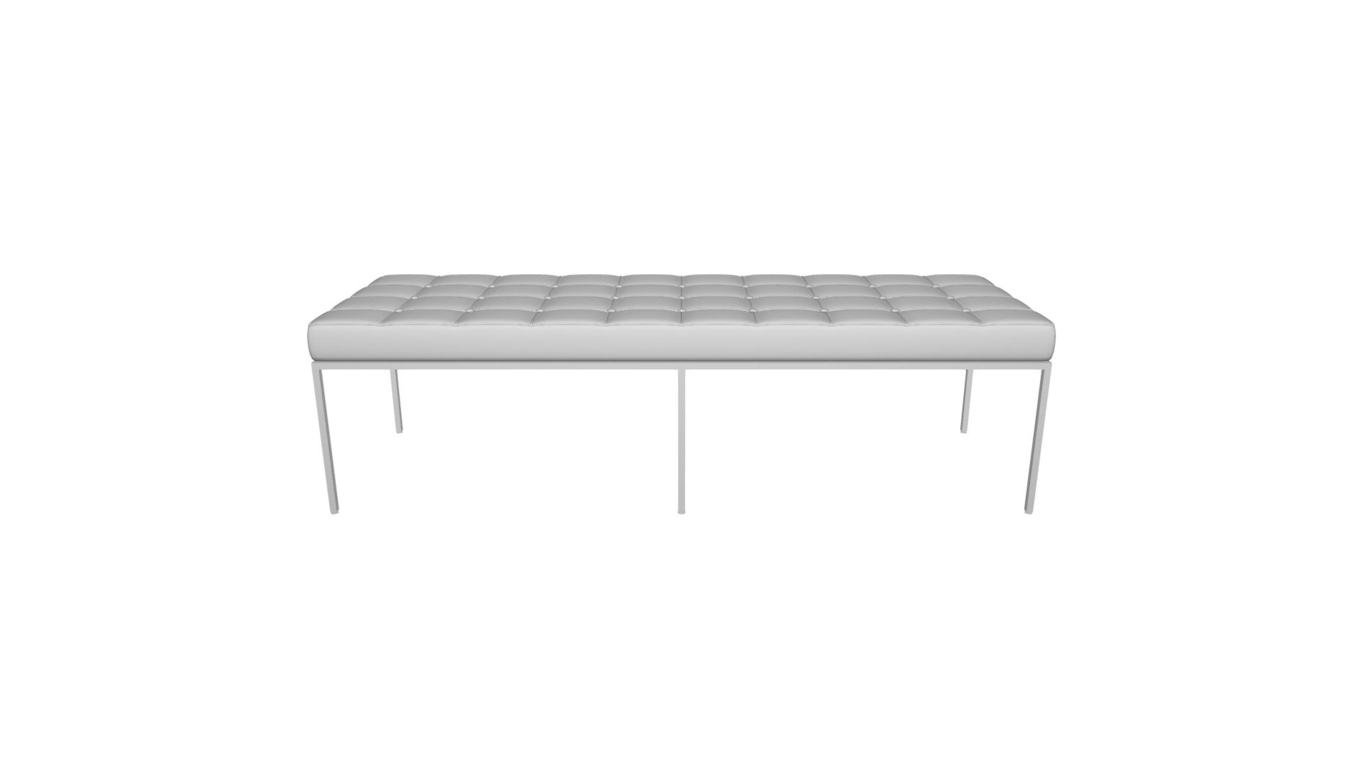 Bench Florence leather width 154. DG-HOME - 3D model by dg-home.ru ...