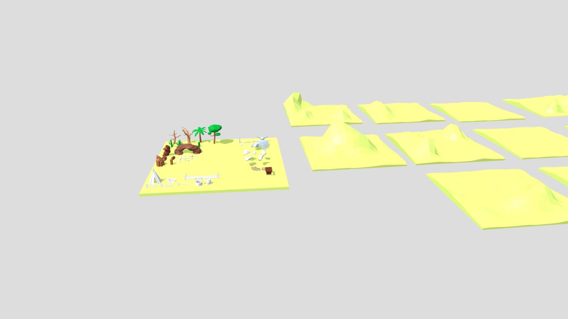 Low Poly Desert Pack - 3D model by ertodesign (@ertoanimation) [464826b ...