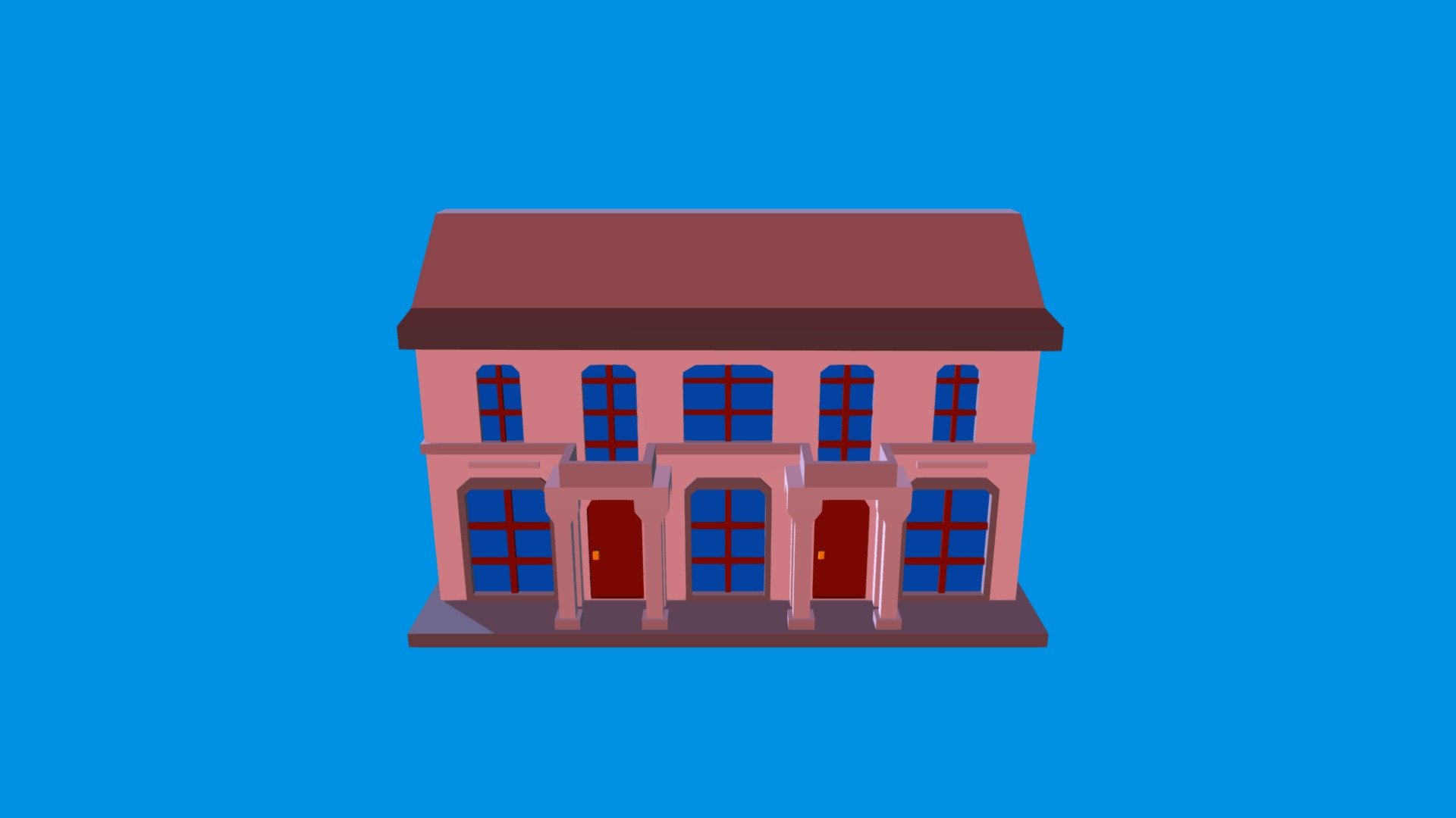 Low poly House 2 - 3D model by fess94 [46494f1] - Sketchfab