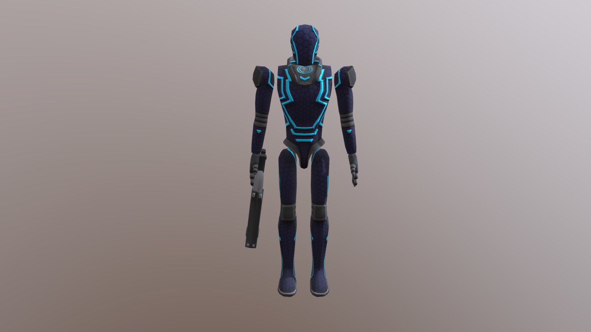 Futuristic Soldier - 3D model by SSteeves [464a7dc] - Sketchfab