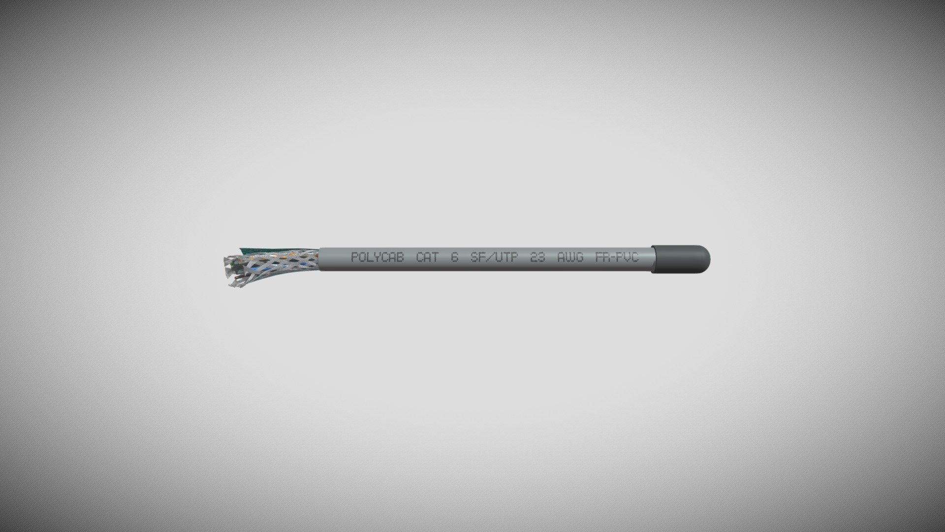 CAT6 SFTP Cable 4 Pair 23AWG FR-PVC - 3D model by PolyCab (@hardik15 ...