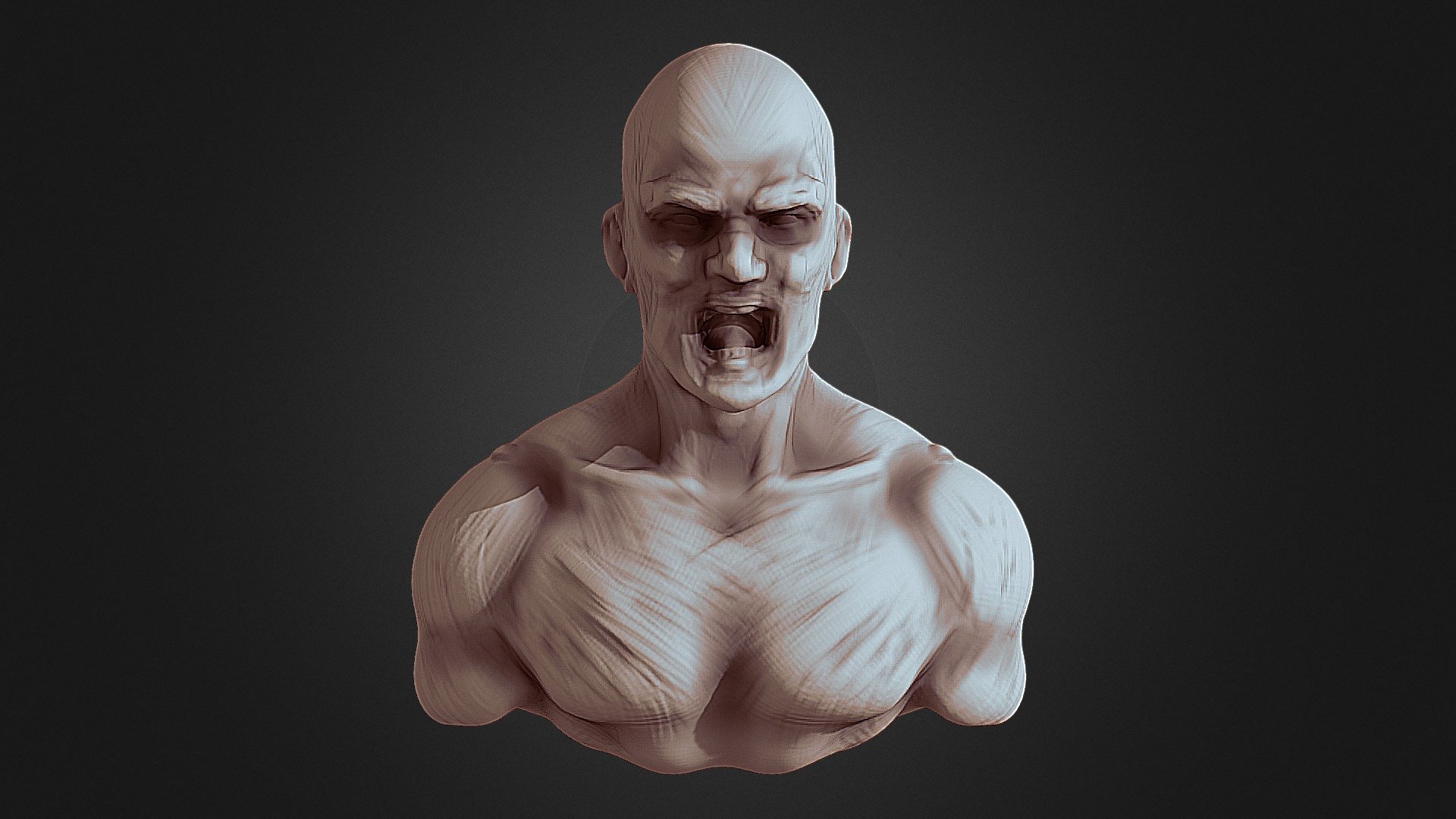 Male yelling - 3D model by mimobase [464c022] - Sketchfab