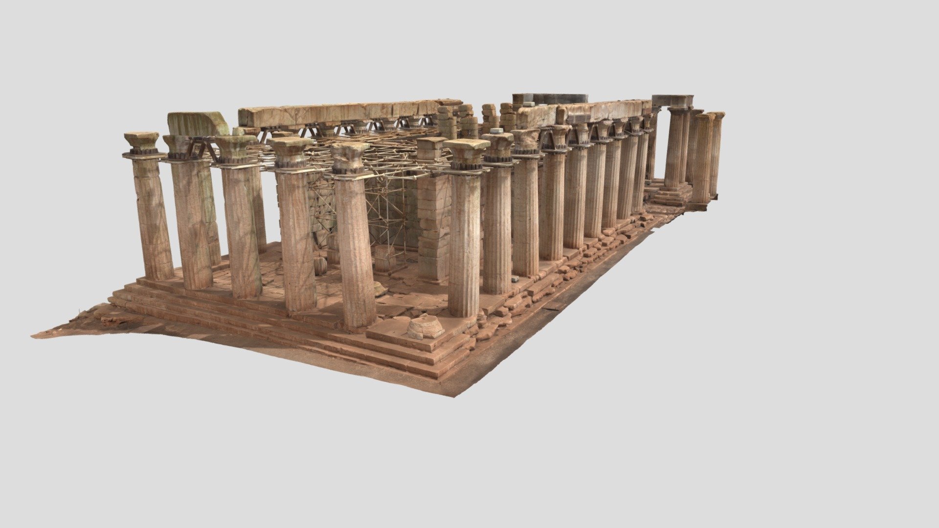 Temple of Apollo Epicurius at Bassae - 3D model by Region Of Western ...