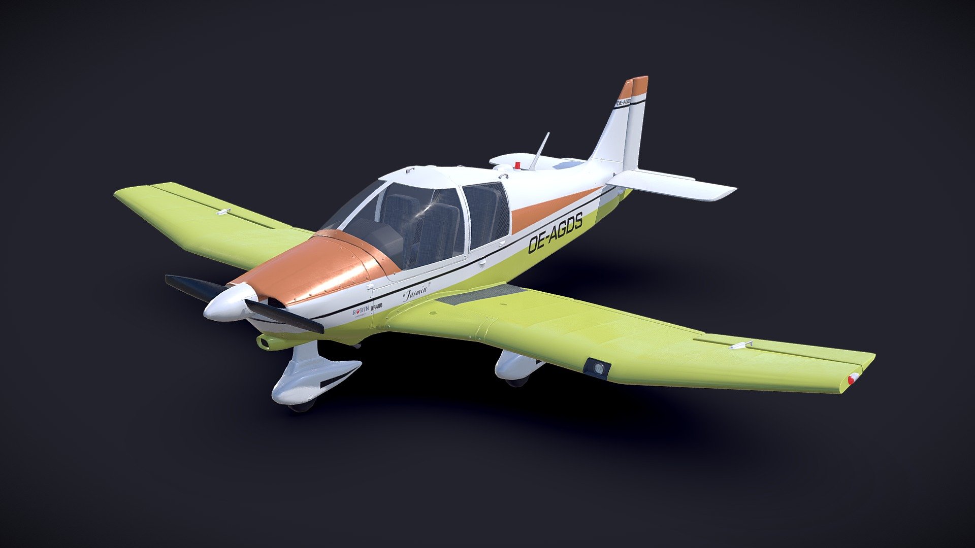 Robin Dr 400 - Civil Aircraft - Buy Royalty Free 3D model by gerulf ...