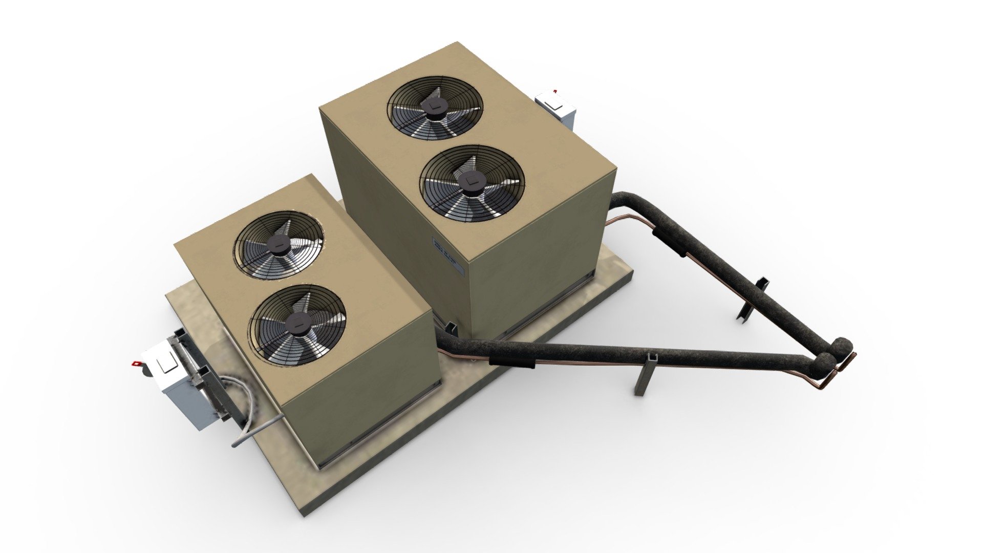 Air Conditioner Unit - 3D model by IridiumMan [464ef99] - Sketchfab