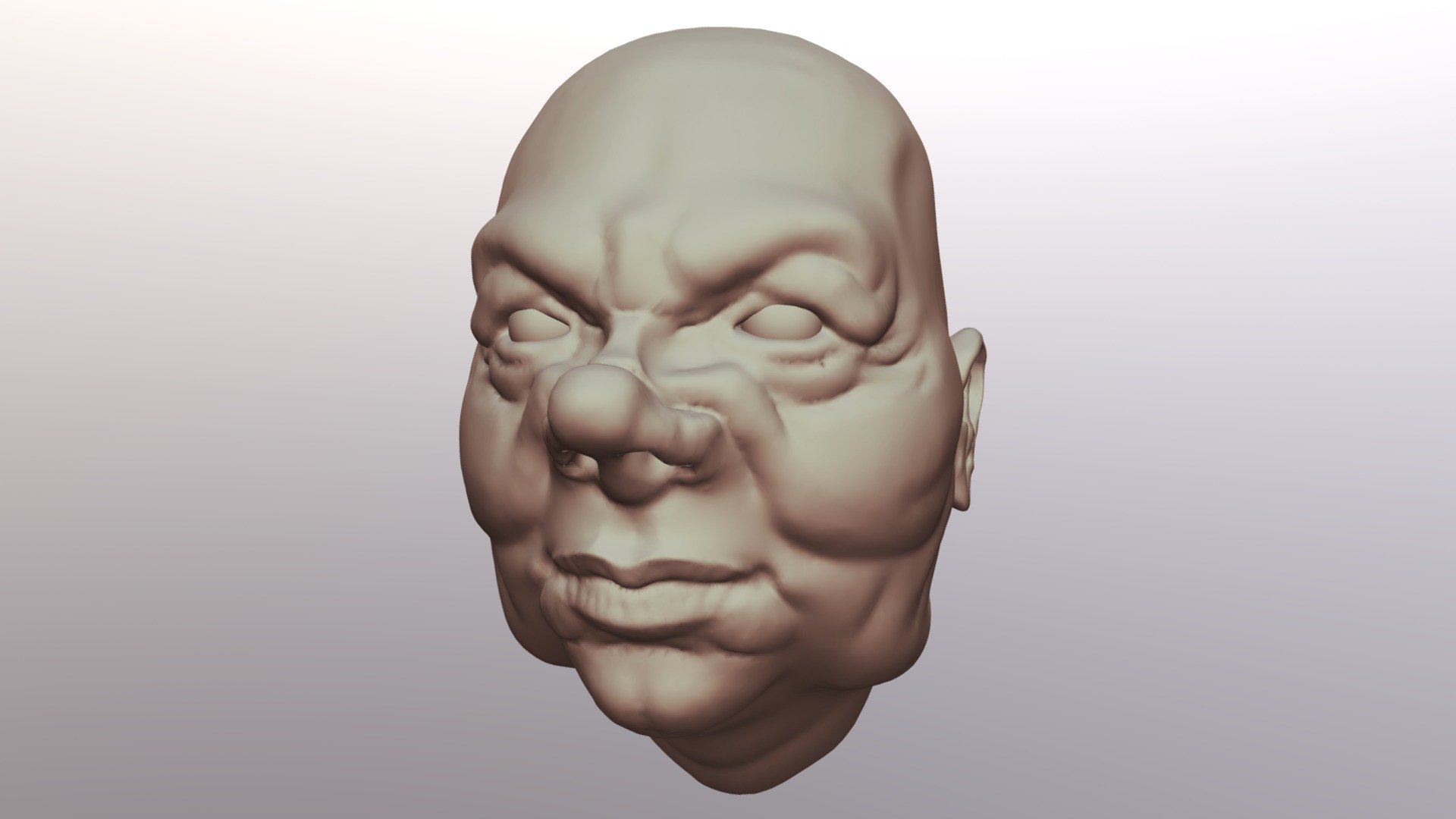 Speed Sculpt face 3 Old Fat Women - Download Free 3D model by stylo0 ...